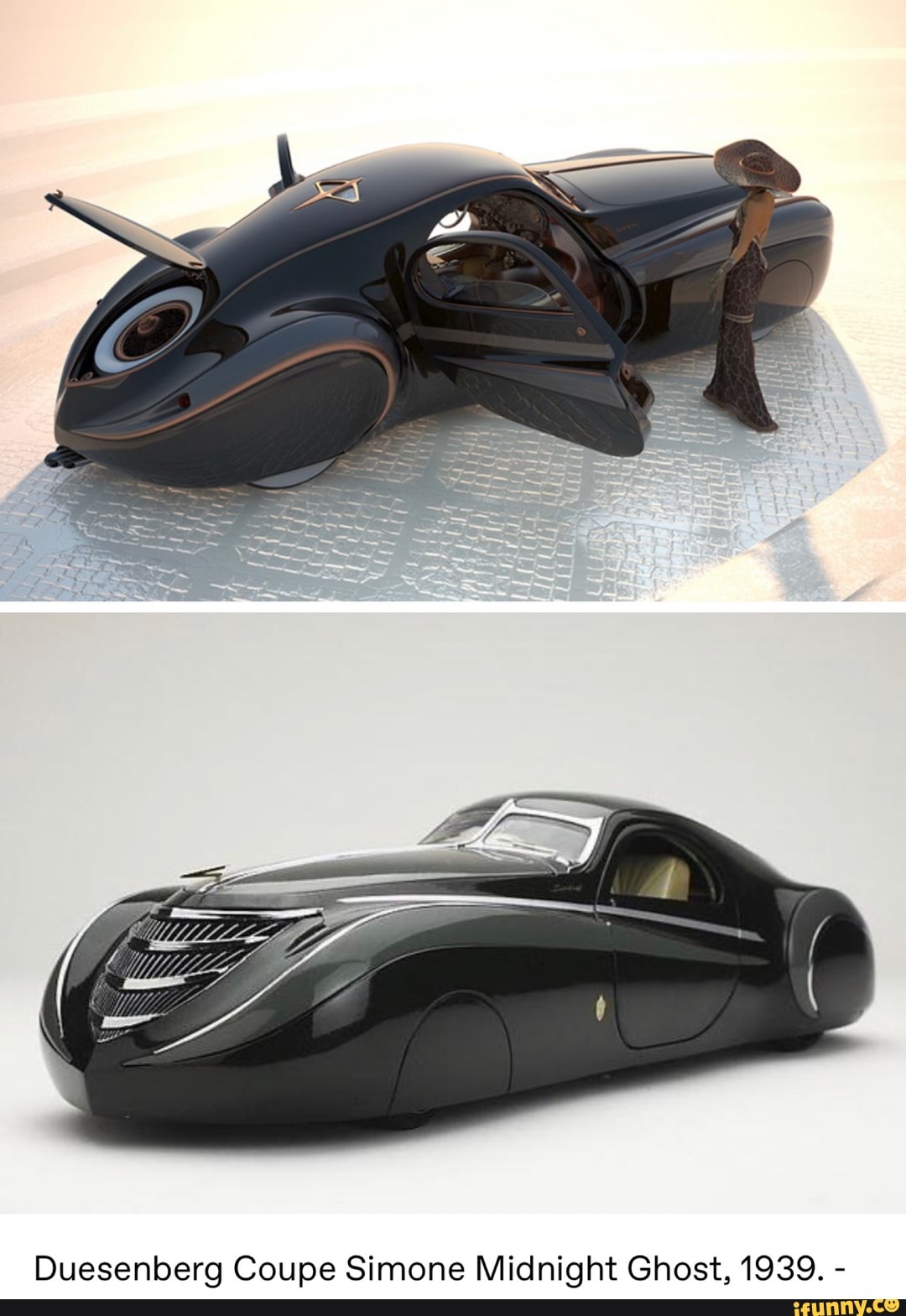 Duesenberg Coupe Simone Midnight Ghost, 1939. - iFunny