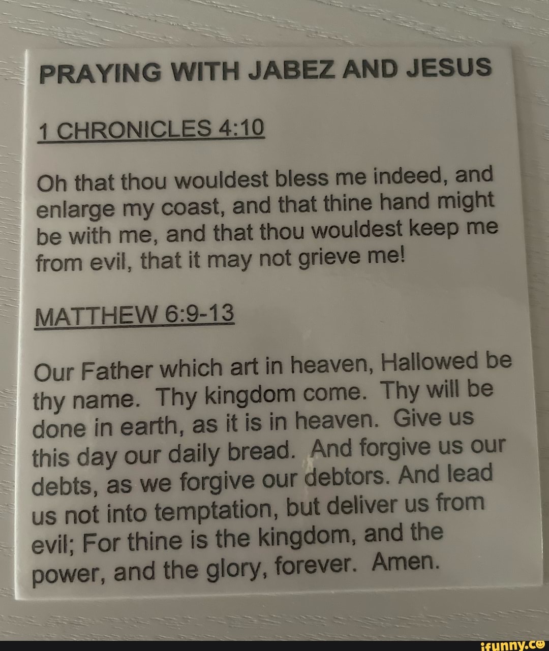 PRAYING WITH JABEZ AND JESUS 1 CHRONICLES Oh that thou wouldest bless ...