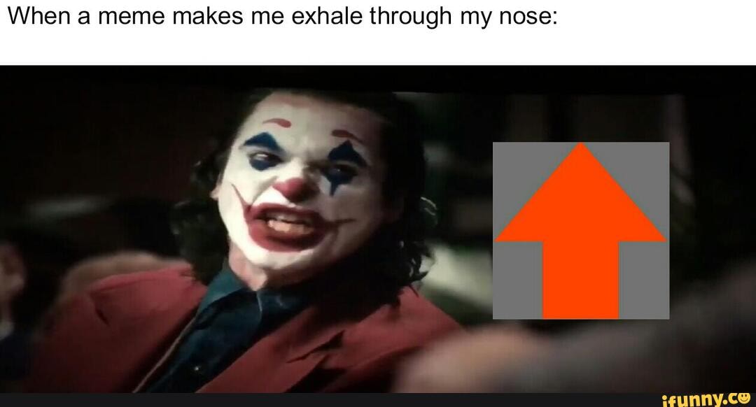 When a meme makes me exhale through my nose: - iFunny