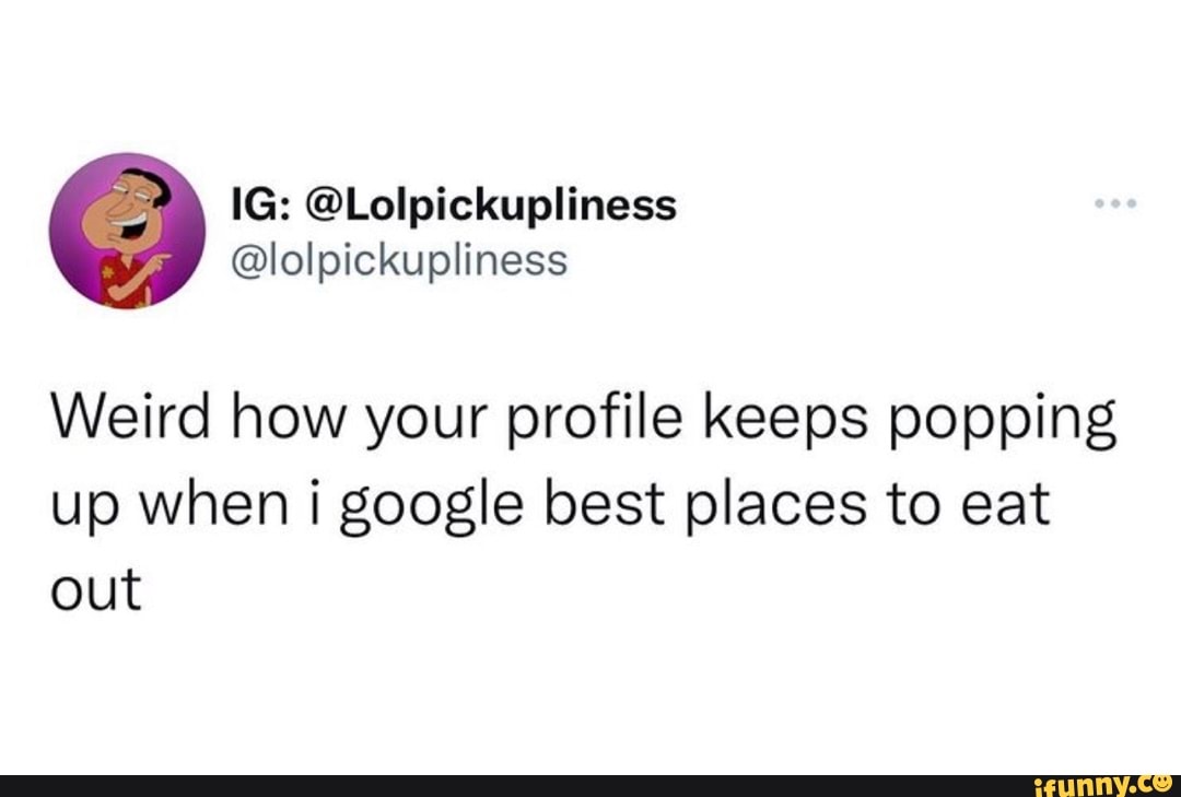 Weird how your profile keeps popping up when i google best places to ...