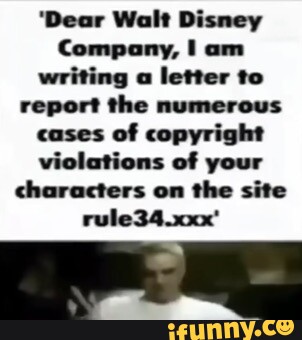 'Dear Walt Disney Company, I am writing a letter to report the numerous ...