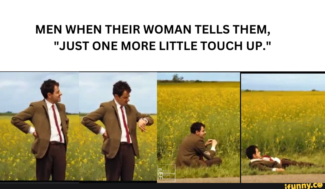 MR BEAN WAITING - MEN WHEN THEIR WOMAN TELLS THEM, "JUST ONE MORE ...