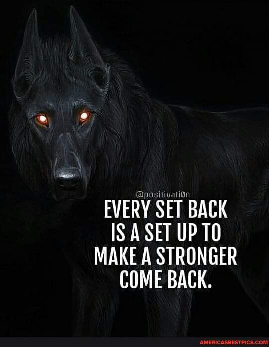 EVERY SET BACK IS A SET UP MAKE A STRONGER COME BACK. - America’s best ...