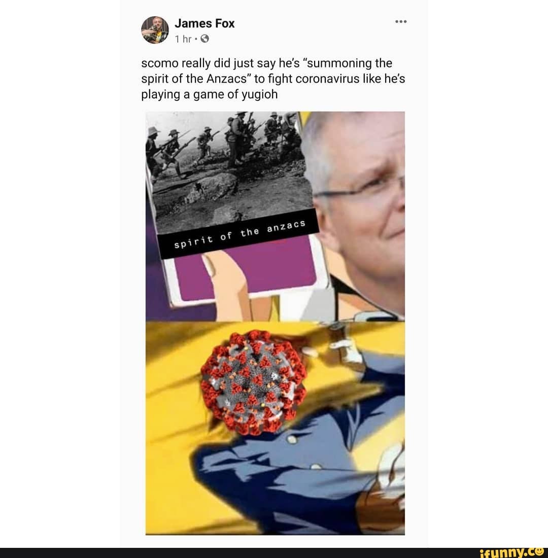 James Fox scomo really did just say he's "summoning the spirit of the ...
