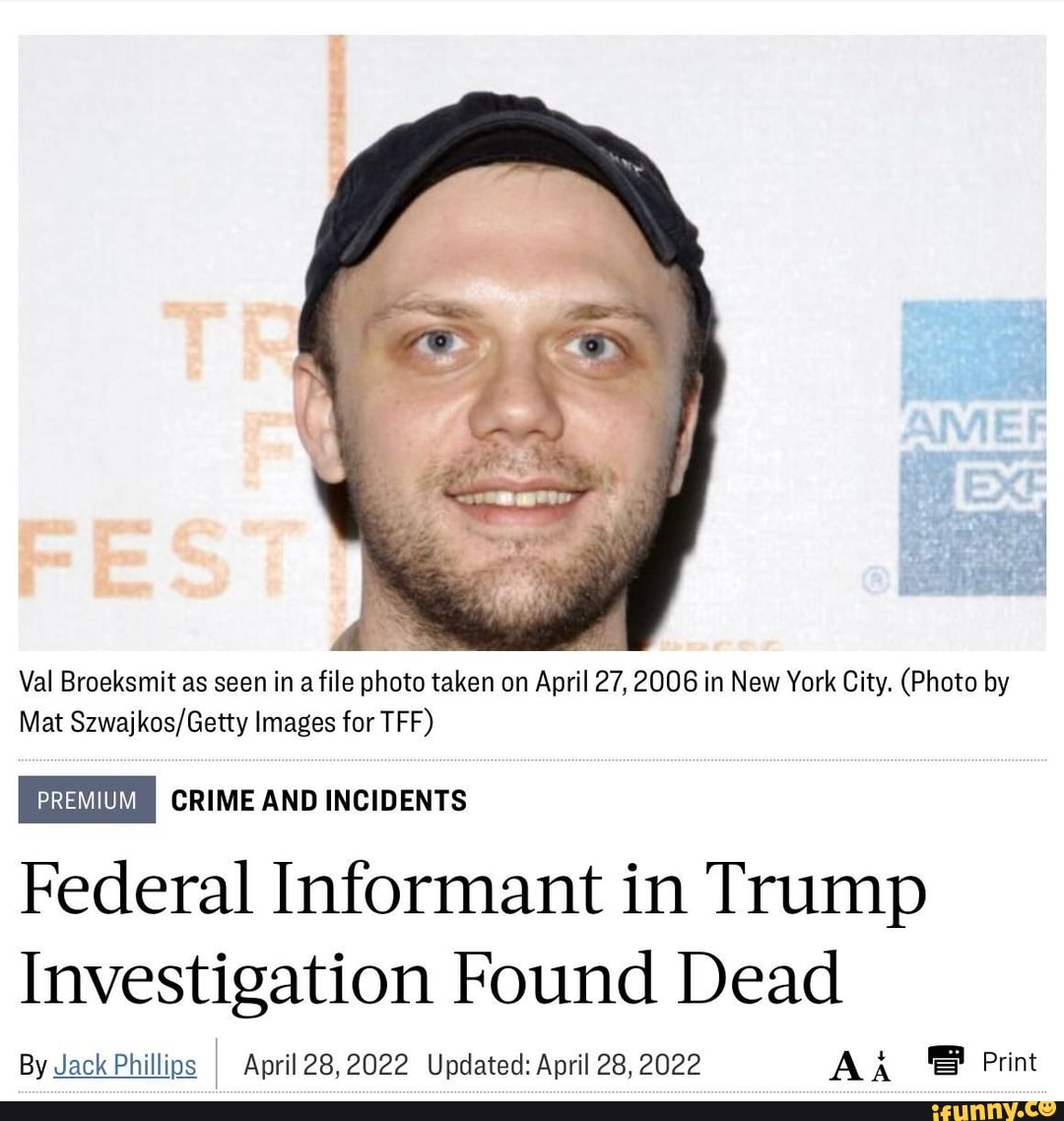 Val Broeksmit as seen in a file photo taken on April 27, 2006 in New York City. (Photo by Mat ...