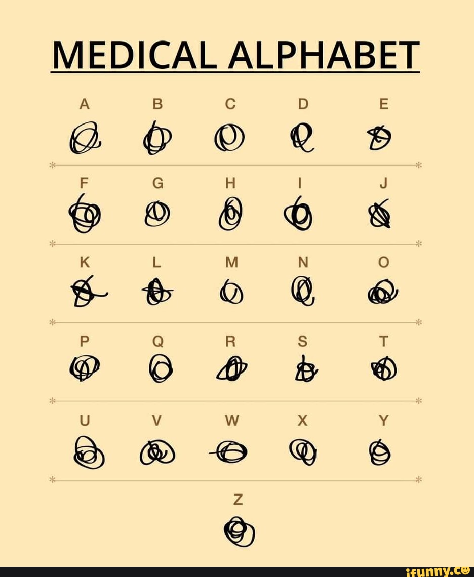 MEDICAL ALPHABET - iFunny