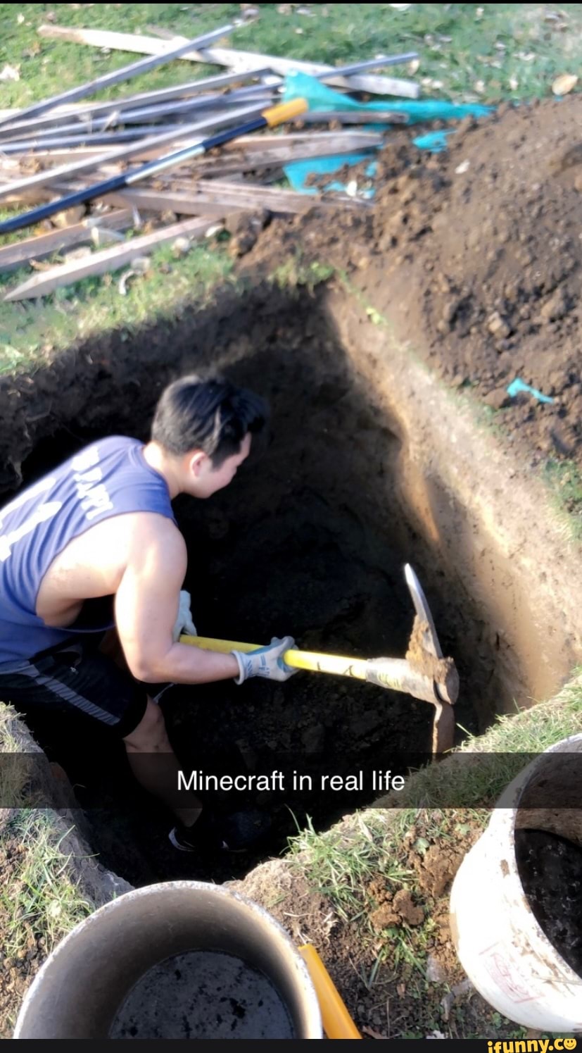 Minecraft real life - iFunny
