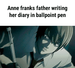 Anne franks father writing her diary in ballpoint pen - Anne franks ...