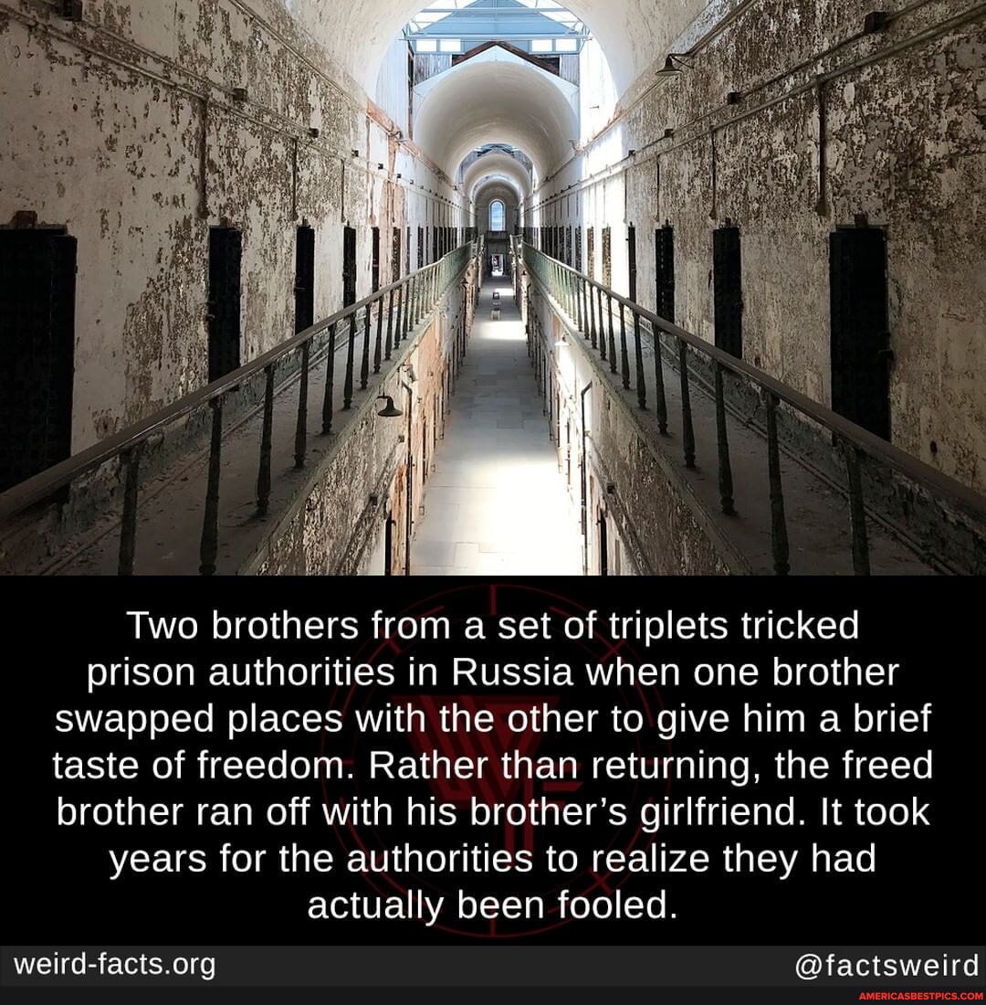 N/A - Two brothers from a set of triplets tricked prison authorities in ...