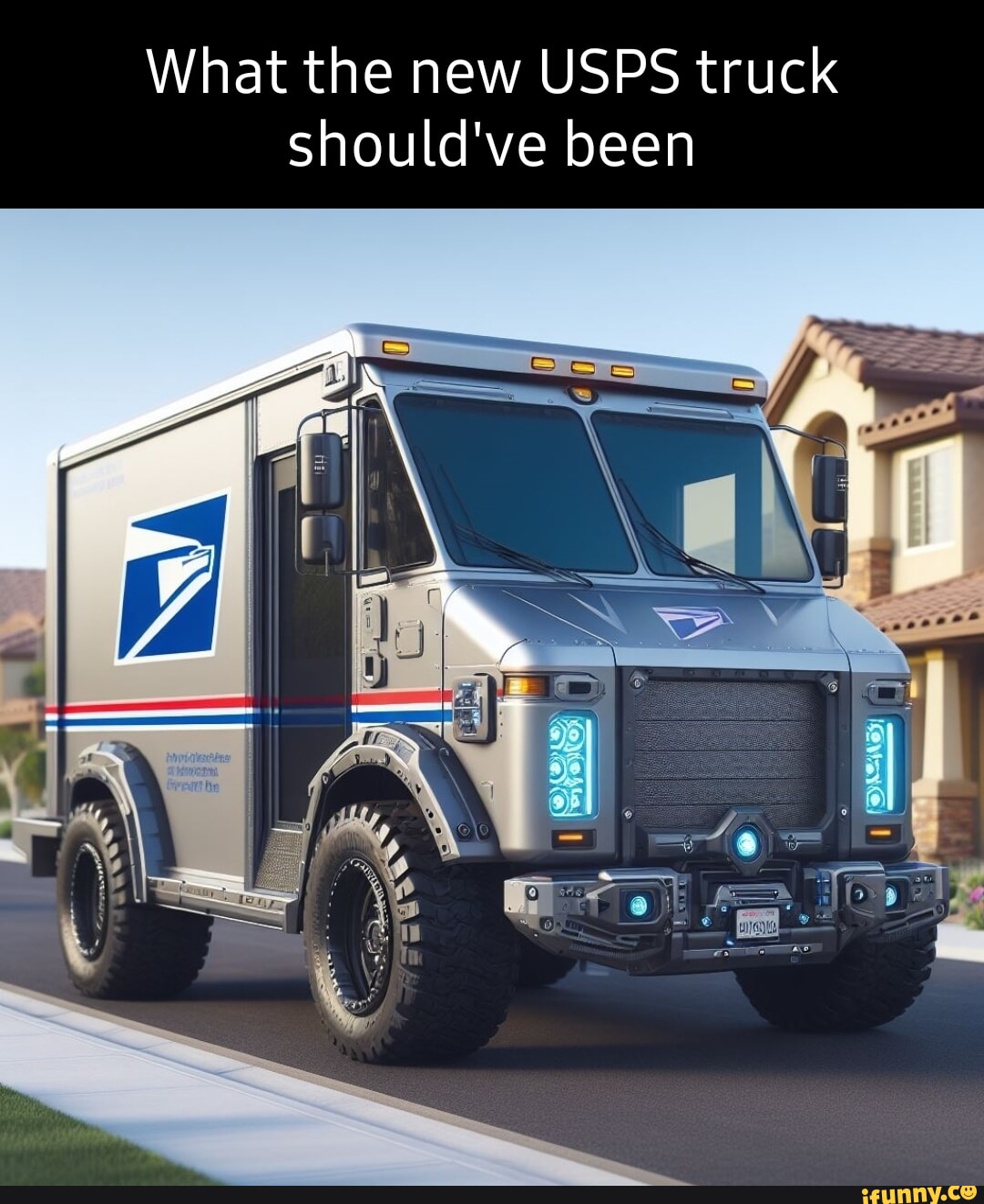 What the new USPS truck should've been - iFunny