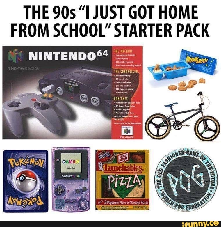 THE 90s "I JUST GOT HOME FROM SCHOOL' STARTER PACK - seo.title