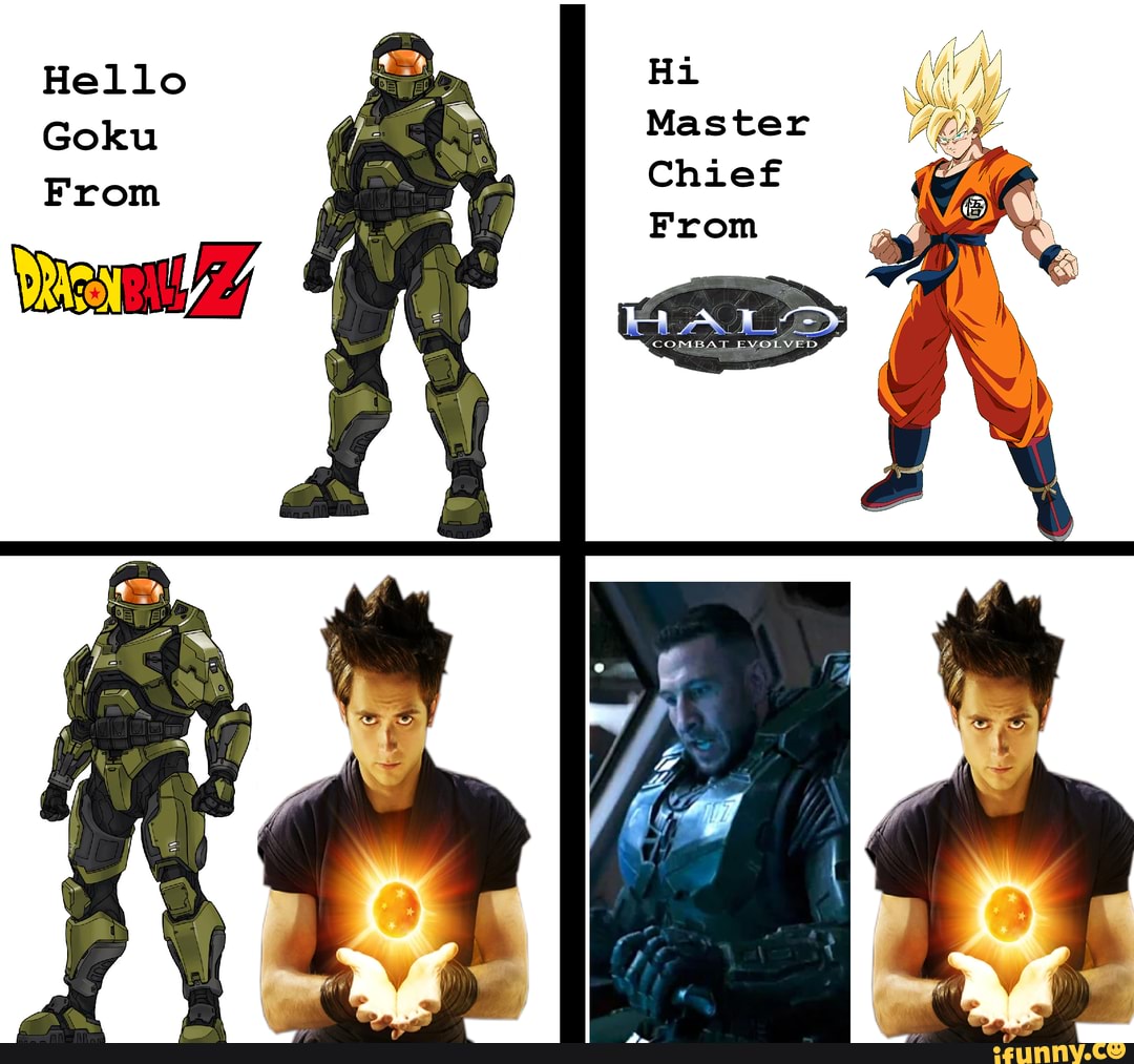 Hello Hi Goku Master From Chief From - iFunny