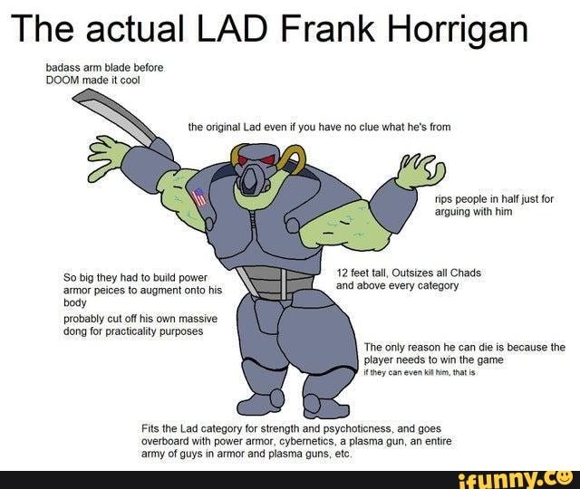 The actual LAD Frank Horrigan badass arm blade before DOOM made it coo ...
