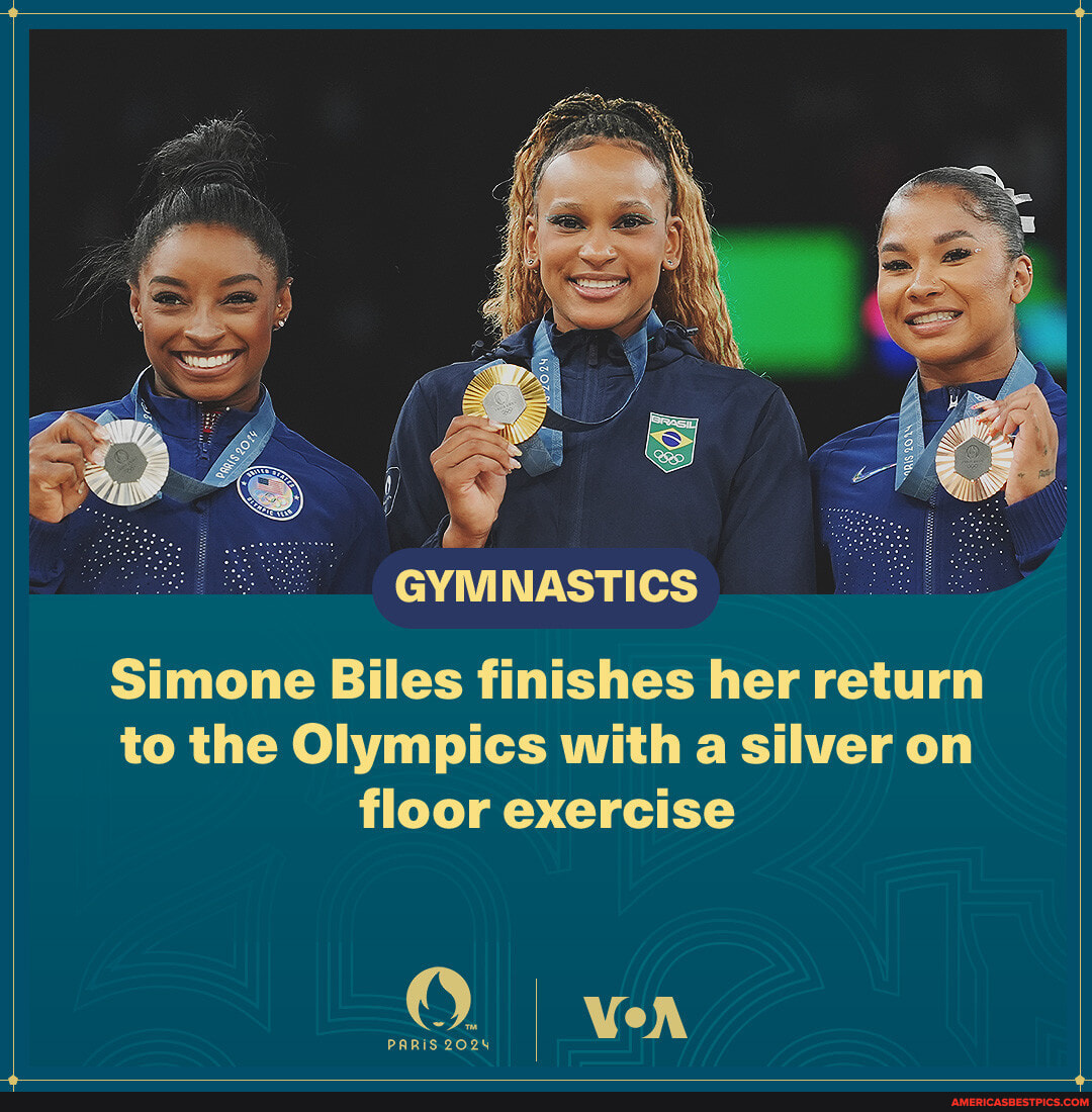 GYMNASTICS Simone Biles finishes her return to the Olympics with a ...