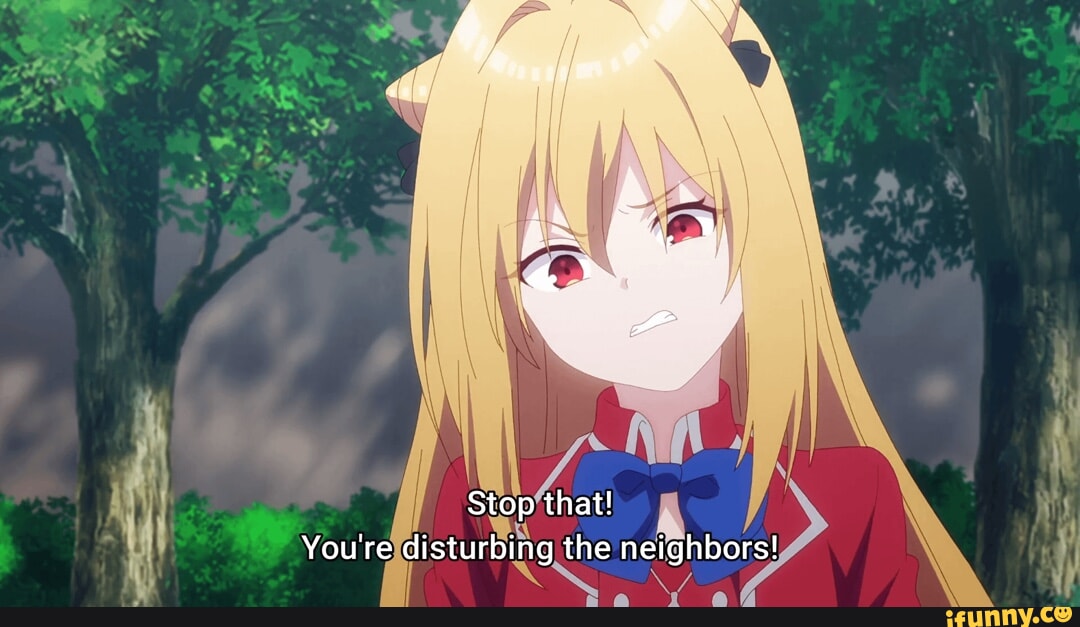 Stop that! You're disturbing the neighbors! - iFunny