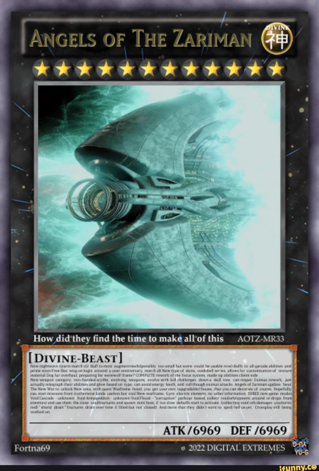 I ANGELS OF THE ZARIMAN How did they find the time to make of this AOTZ ...