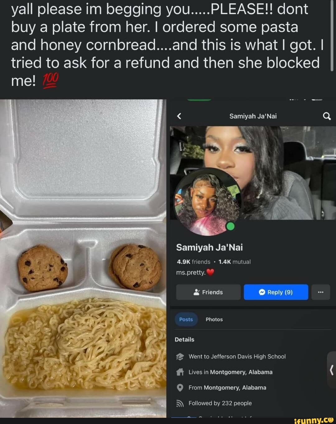 Yall please im begging you.....PLEASE!! dont buy a plate from her. I ...