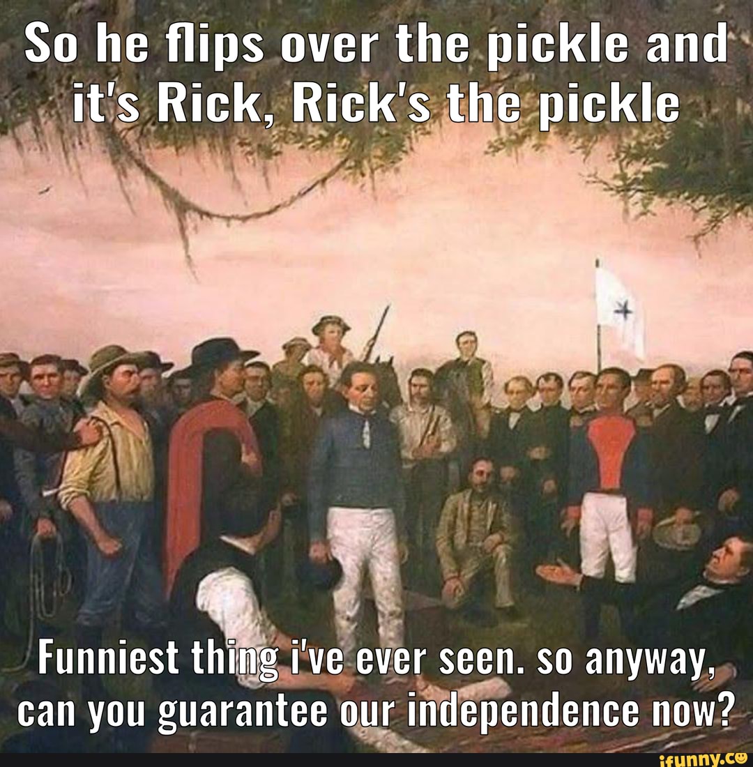 So he flips over the pickle and it's Rick, Rick's the pickle Funniest ...