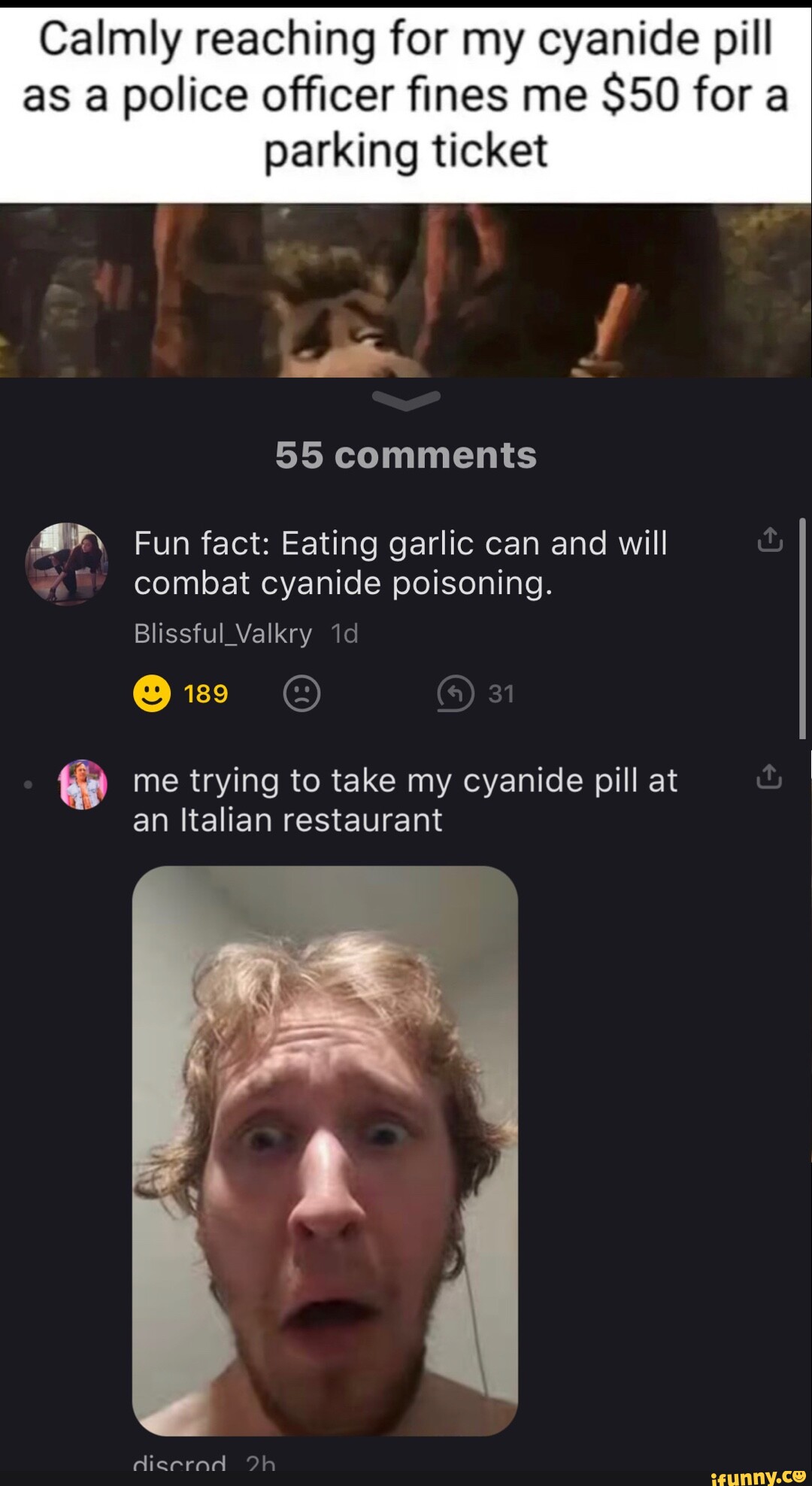 Calmly reaching for my cyanide pill as a police officer fines me $50 ...