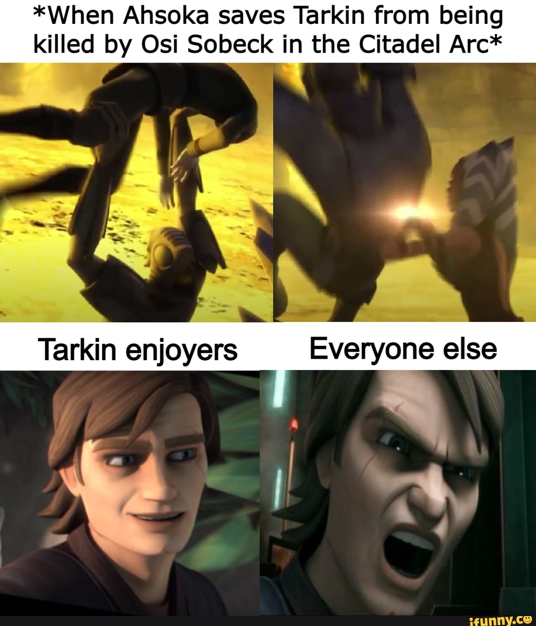 *When Ahsoka saves Tarkin from being killed by Osi Sobeck in the ...