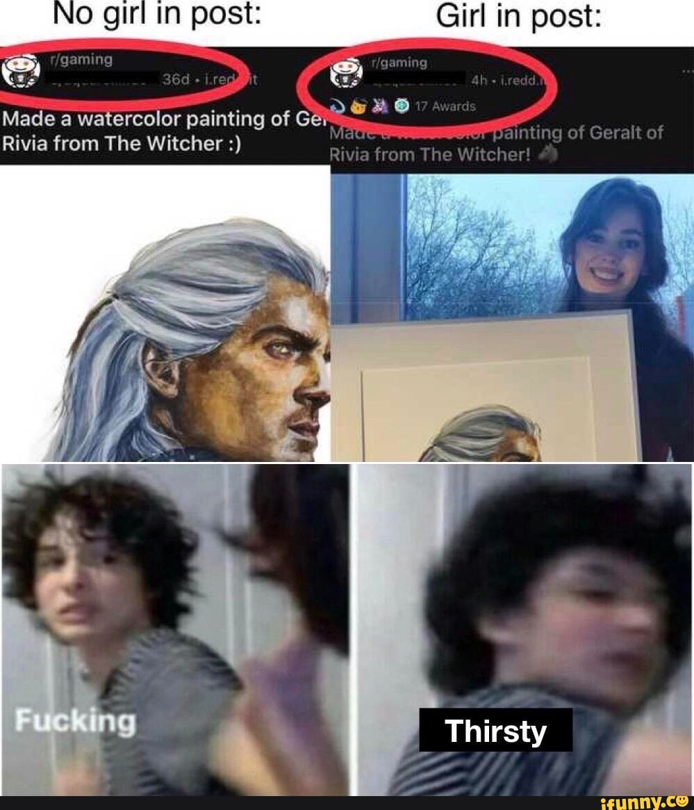 NO girl in post: Girl in post: Made watercolor painting of Ge Rivie ...