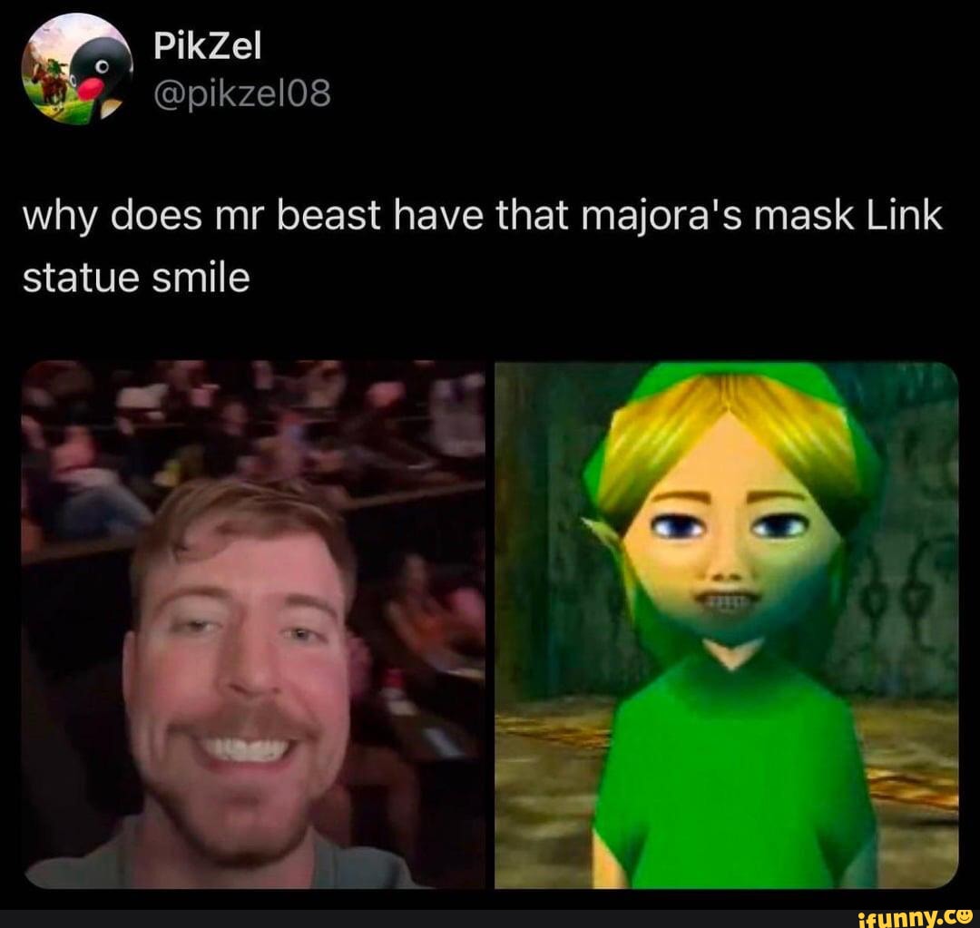 Rule - rule PikZel @pikzel08 why does mr beast have that majora's mask ...