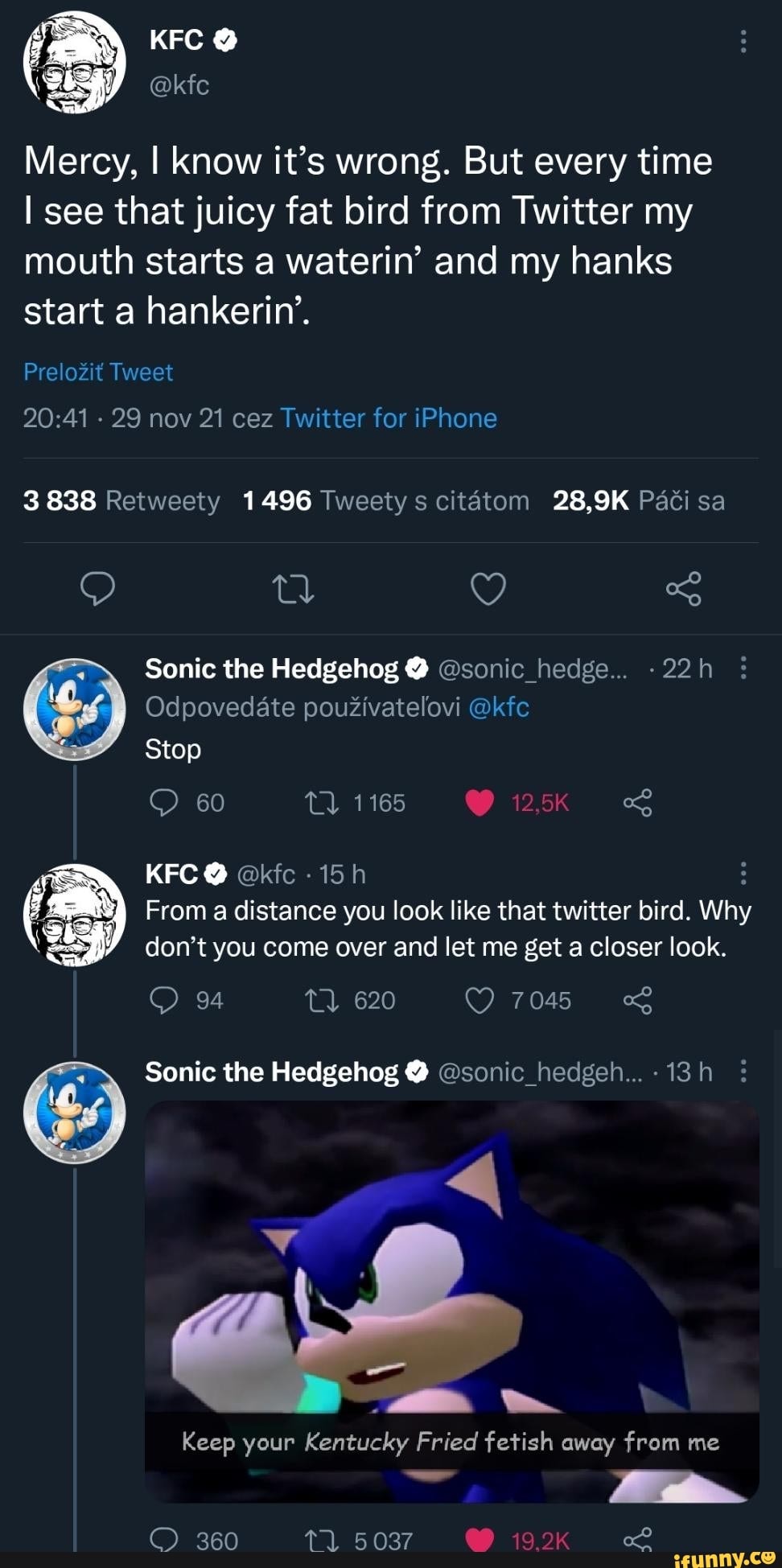 KFC Mercy, I know it's wrong. But every time I see that juicy fat bird ...