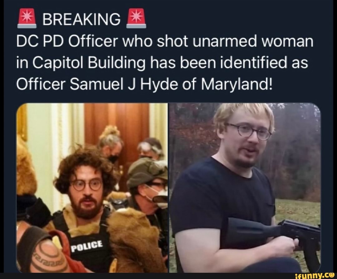 BREAKING DC PD Officer who shot unarmed woman in Capitol Building has been identified as Officer ...