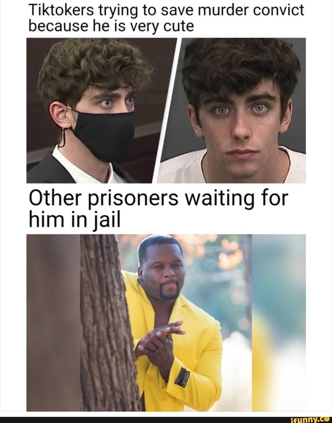 Tiktokers trying is to very save cute murder convict because he is very ...