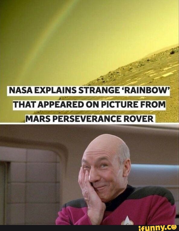 NASA EXPLAINS STRANGE 'RAINBOW HAT APPEARED ON PICTURE FROM MARS ...