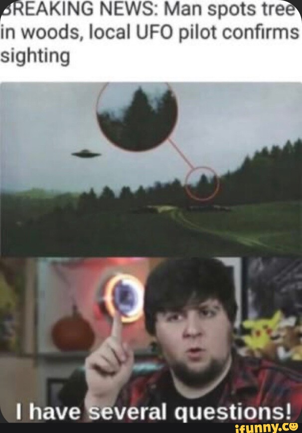 REAKING NEWS: Man spots tree in woods, local UFO pilot confirms ...