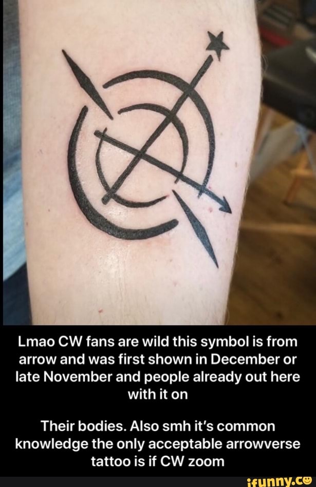 Lmao CW fans are wild this symbol is from arrow and was first shown in ...