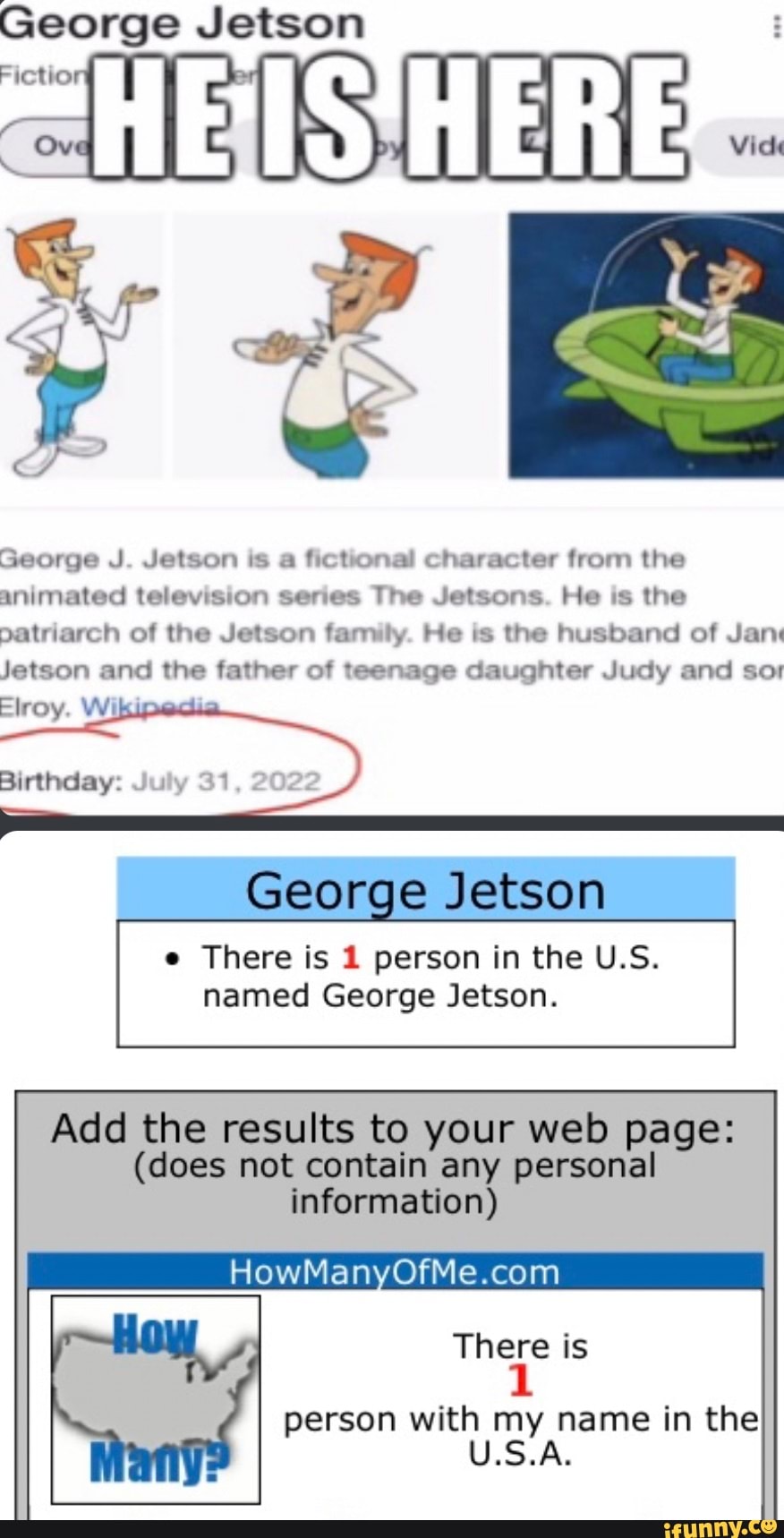 George Jetson Fictio Vide George J. Jetson is a fictional character ...