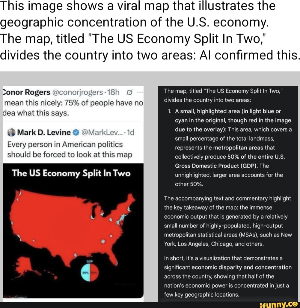 His image shows a viral map that illustrates the geographic ...