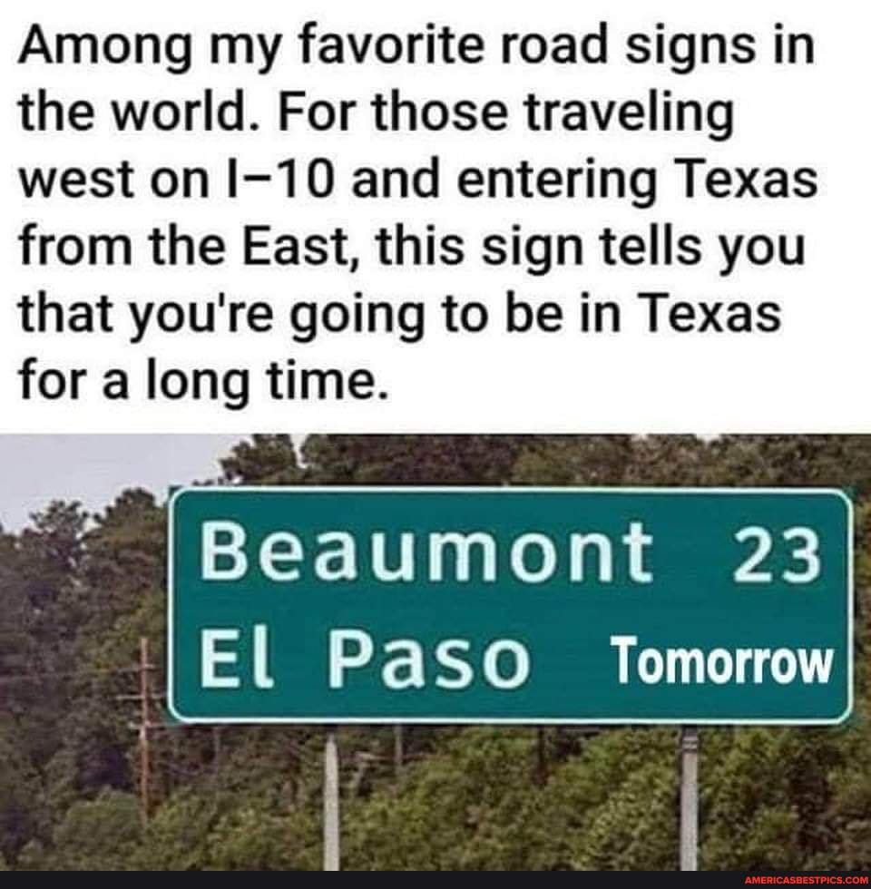 Among my favorite road signs in the world. For those traveling west on ...
