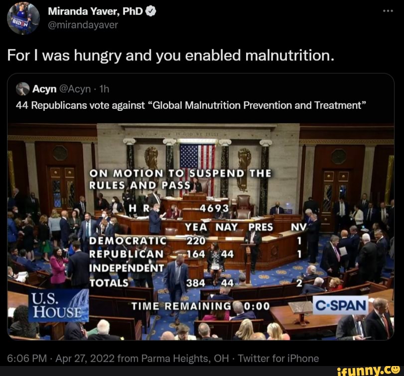 Miranda Yaver, PhD @ For was hungry and you enabled malnutrition. Acyn ...