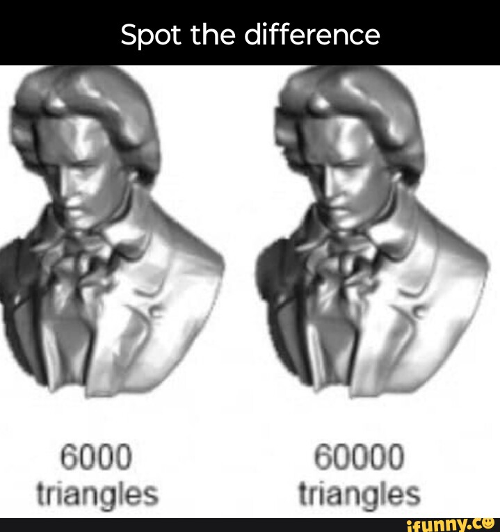 Spot the difference 6000 60000 triangles triangles - iFunny