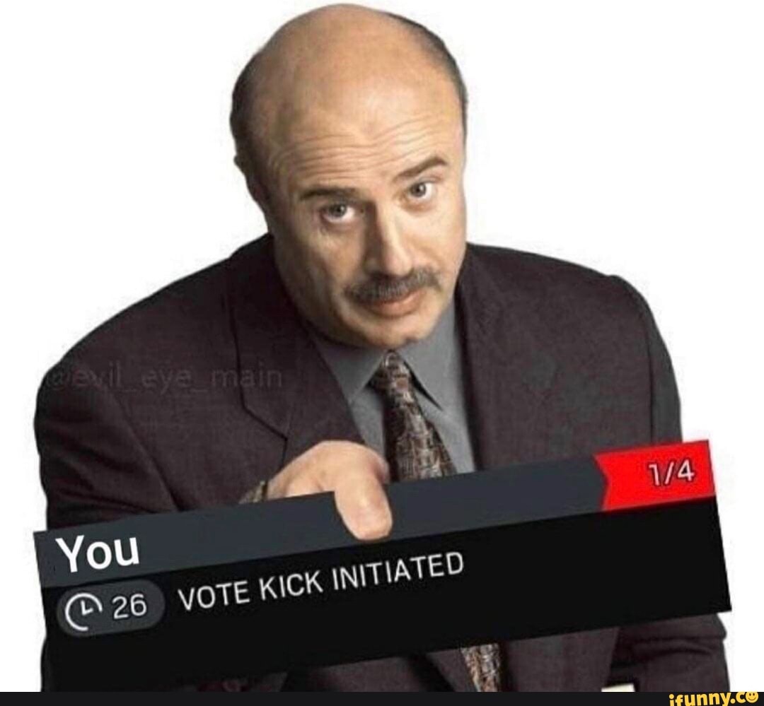 You VOTE KICK INITIATED - iFunny