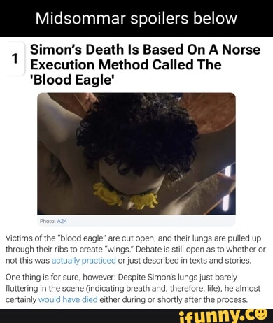 Midsommar spoilers below Simon's Death Is Based On A Norse 1 Execution ...