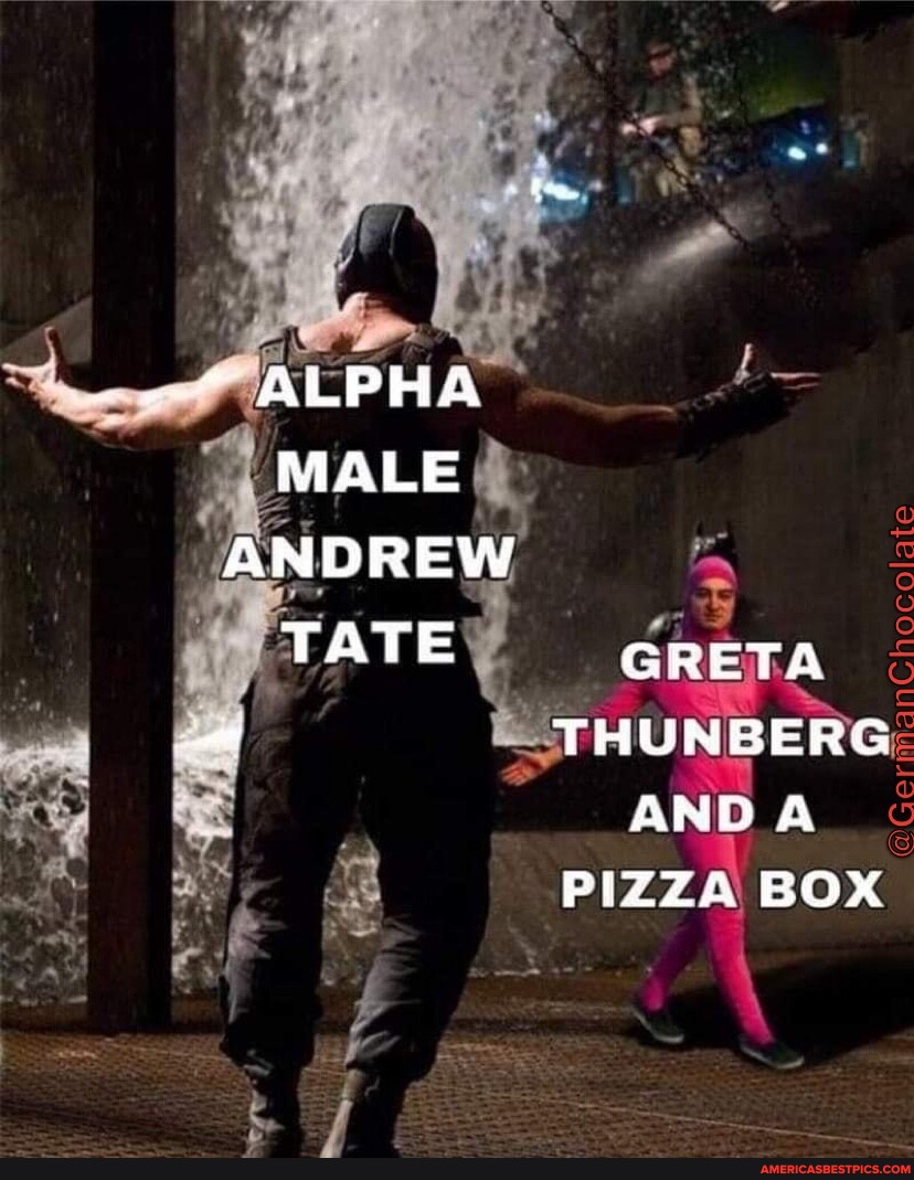 ALPHA MALE ANDREW TATE GRETA THUNBERG AND A PIZZA BOX - America’s best ...