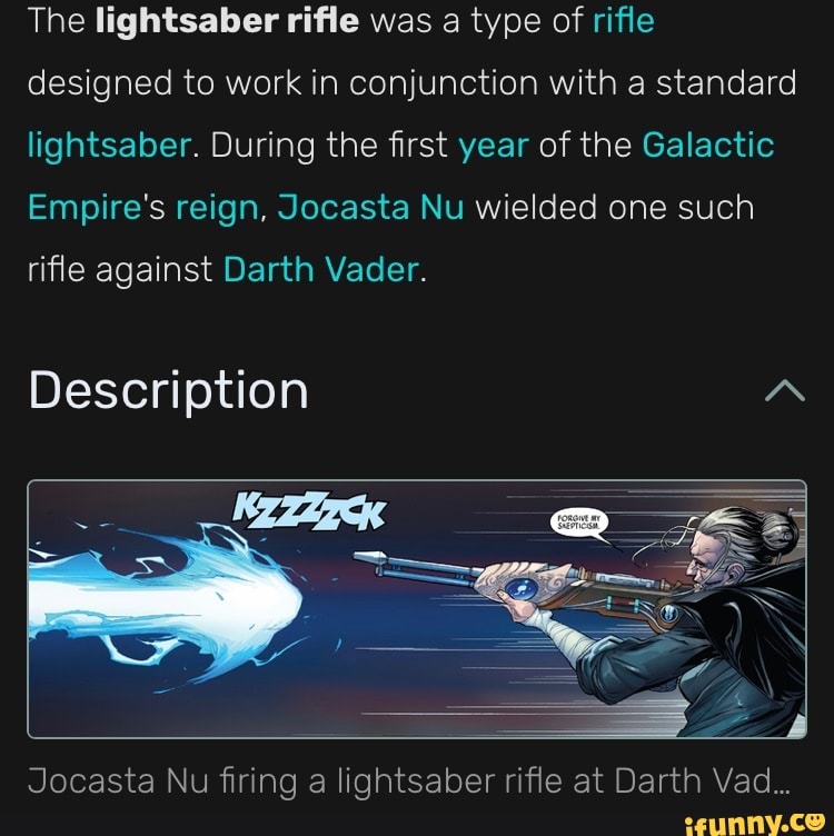 Lightsaber Rifle Wookieepedia Fandom, 57% OFF