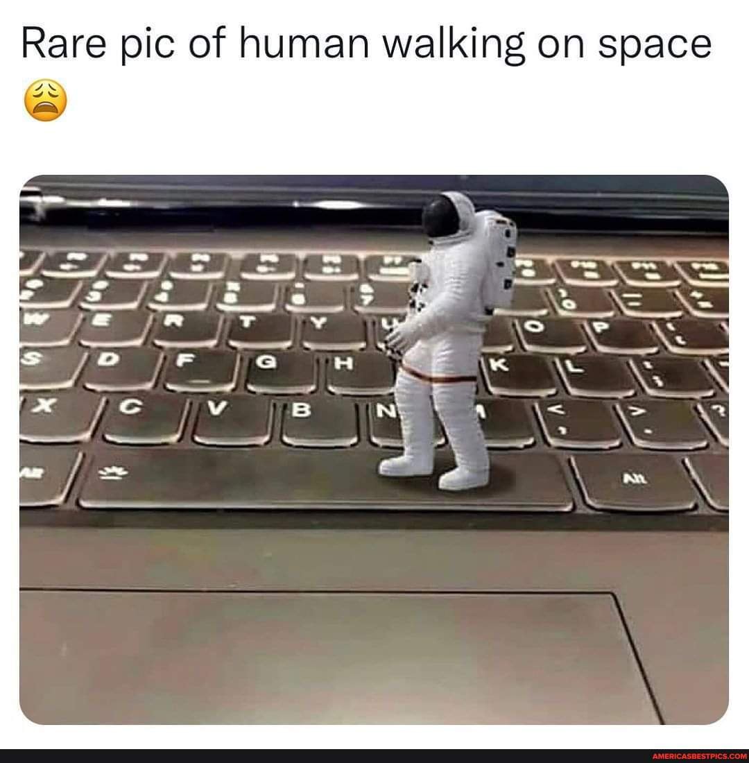 Rare pic of human walking on space - America’s best pics and videos