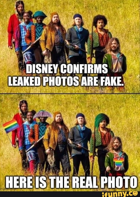 DISNEY CONFIRMS LEAKED PHOTOS ARE FAKE. HERE IS THE REAL PHOTO - iFunny