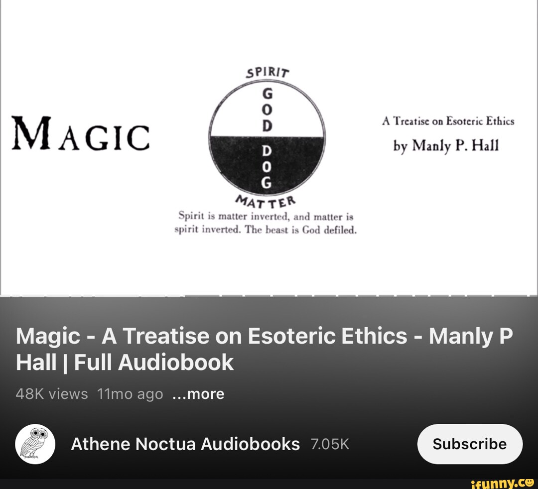 SPIRIT A Treatise on Esoteric Ethics by Manly P. Hall matter is od ...