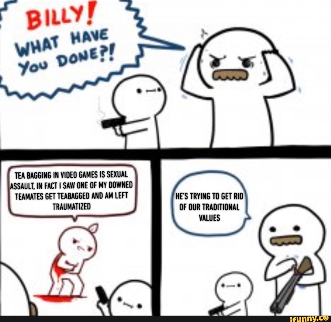TEA BAGGING IN VIDEO GAMES IS SEXUAL SAULT, IN FACT I SAW ONE OF MY ...