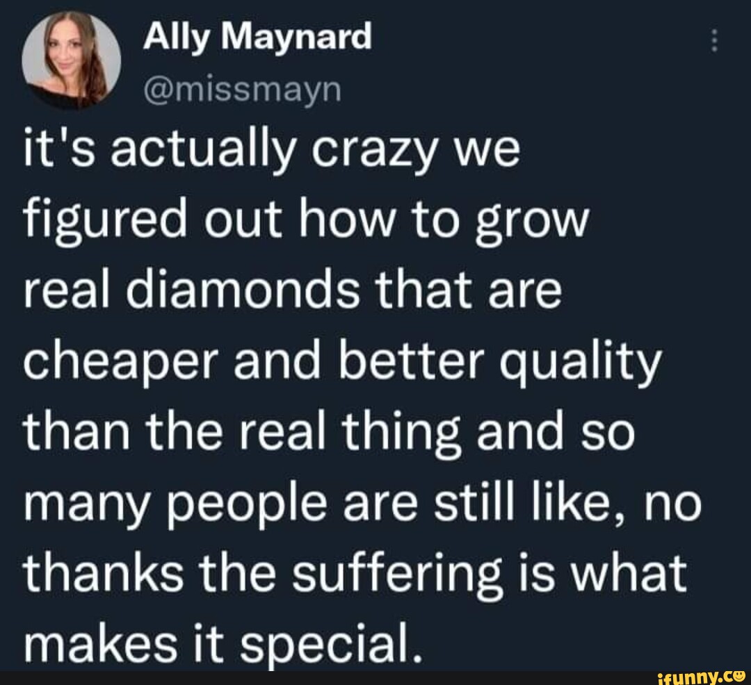 Ally Maynard @missmayn it's actually crazy we figured out how to grow ...