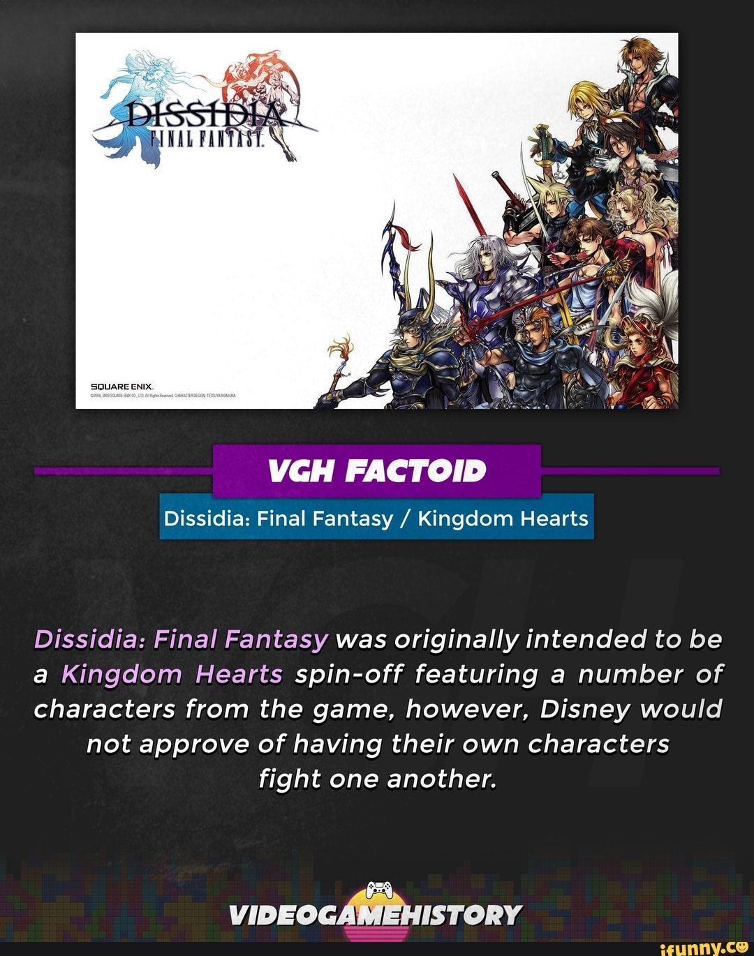 VGH FACTOID Dissidia: Final Fantasy / Kingdom Hearts Dissidia: Final ...