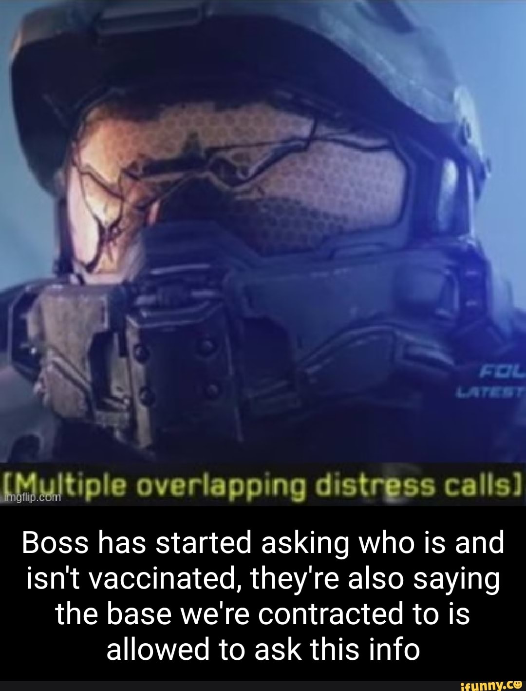 [Multiple overlapping distress calls) Boss has started asking who is ...