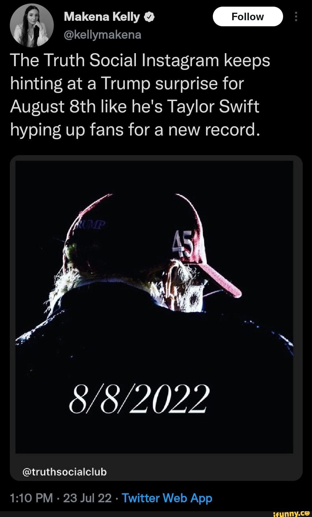 Makena Kelly Follow @kellymakena The Truth Social Instagram keeps ...