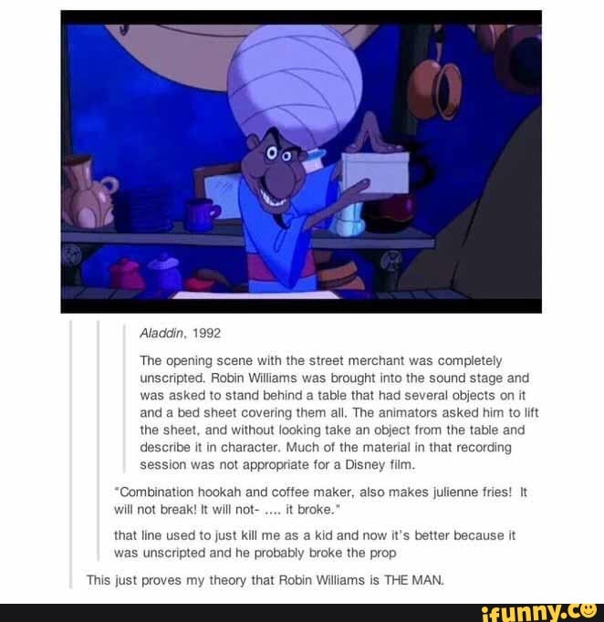 Aladdin, 1992 The opening scene with the street merchant was completely ...